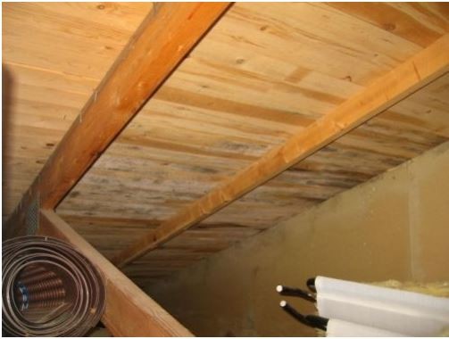 fukt/mögel på kallvind ovan förråd | Byggahus.se