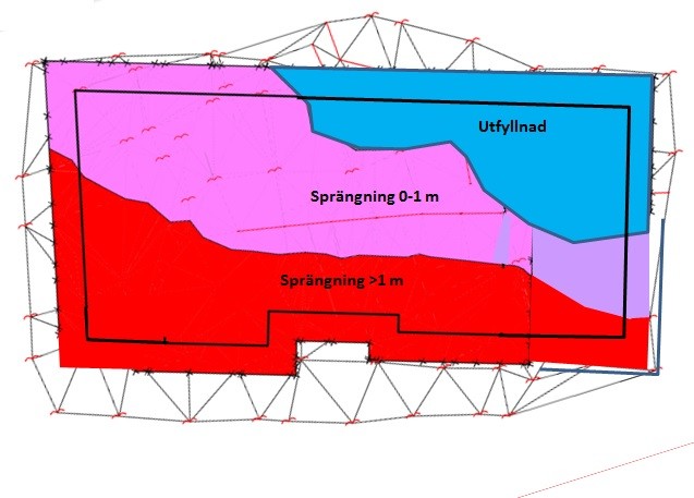Dag 23. Schakt klart och en klart ny typ av tomt har uppstått ...
