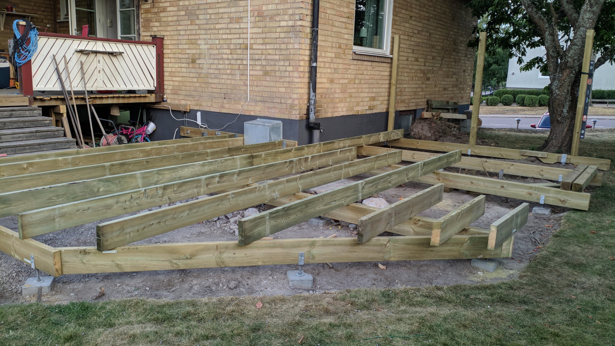 Vårt pågående altanbygge | Byggahus.se