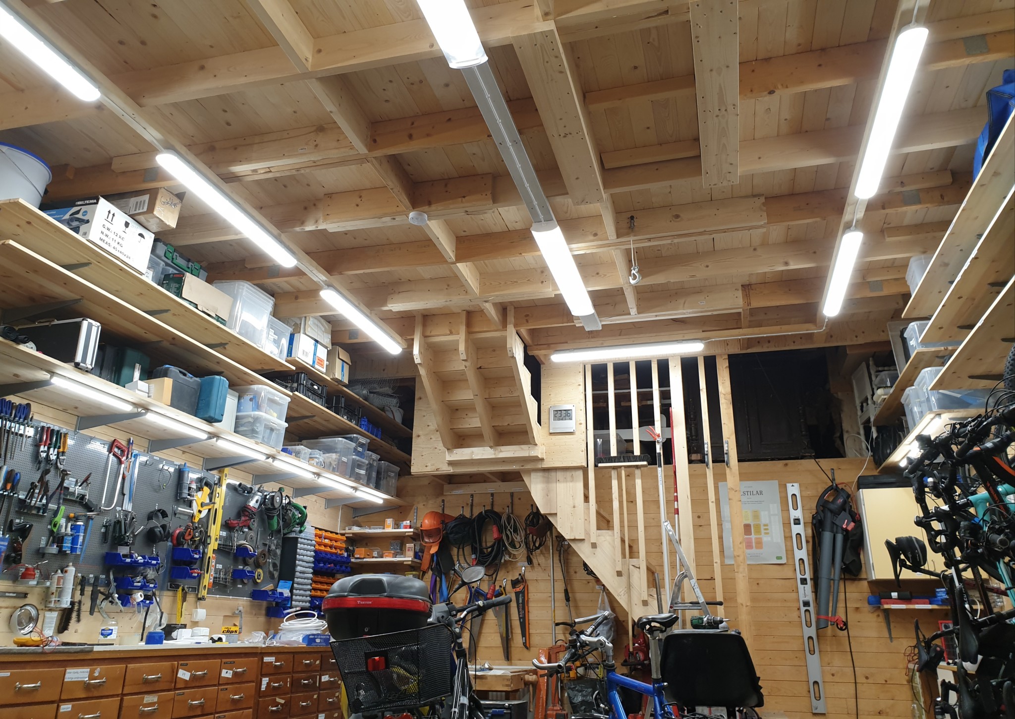 Placering/LED? Takbelysning i garage | Byggahus.se