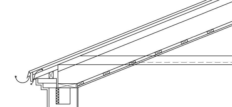 Konstruktion av takfot utan taksprång för lättbetongsvägg | Byggahus.se