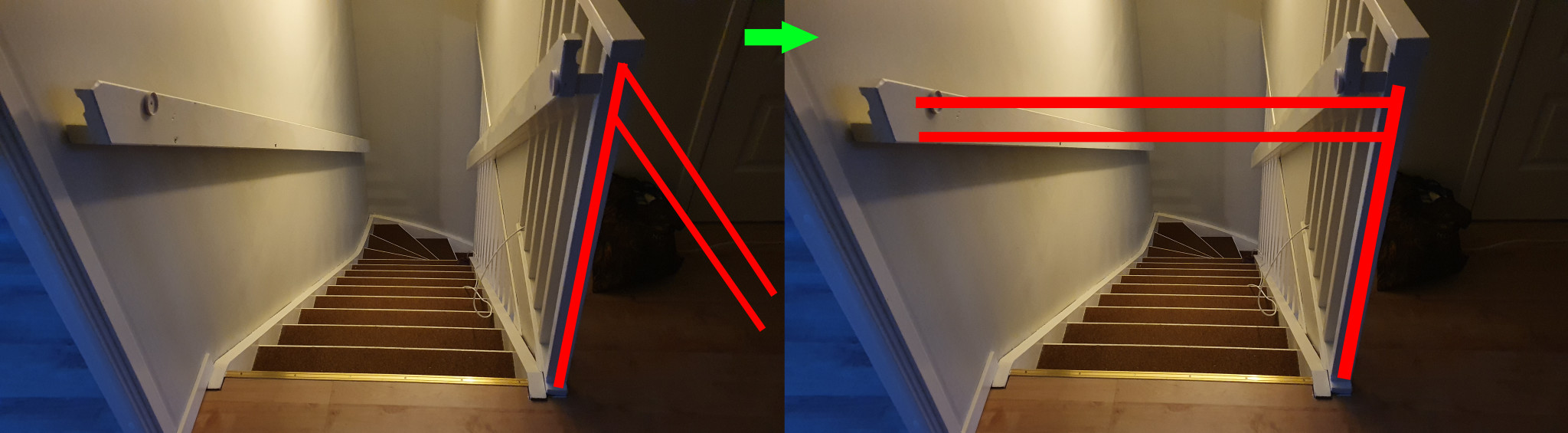 Tips på trappgrind för vertikal montering | Byggahus.se