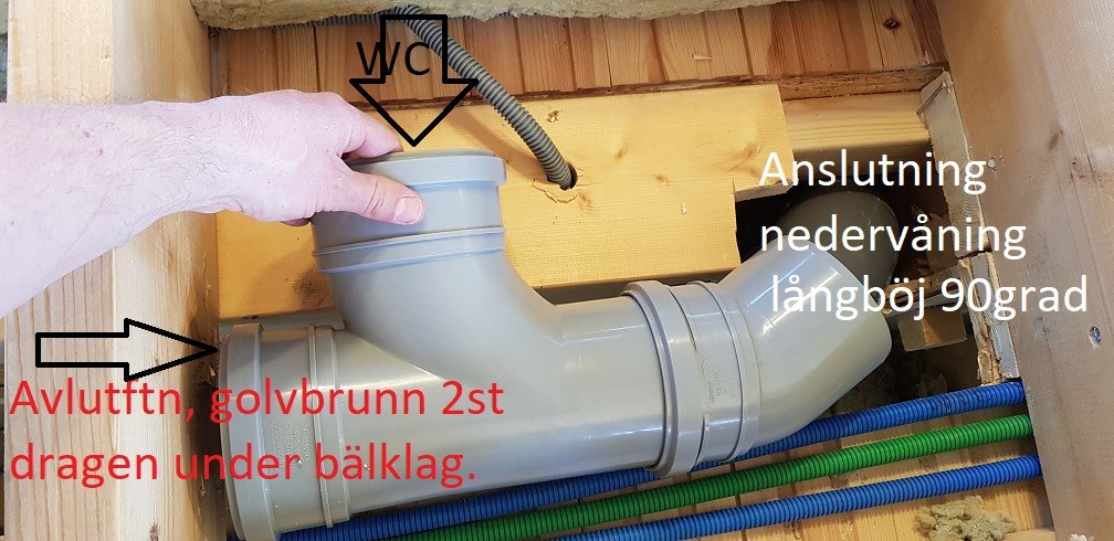 Hjälp med rördragning avlopp mellanbjälklag | Byggahus.se