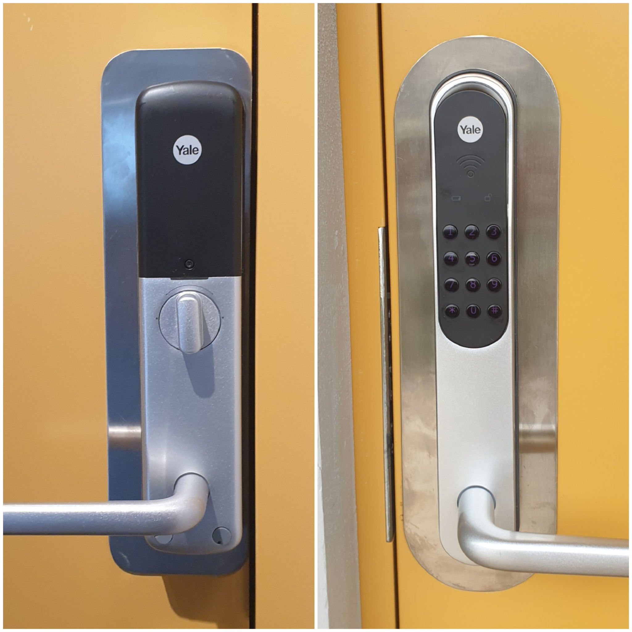 Yale doorman på en säkerhetsdörr | Byggahus.se