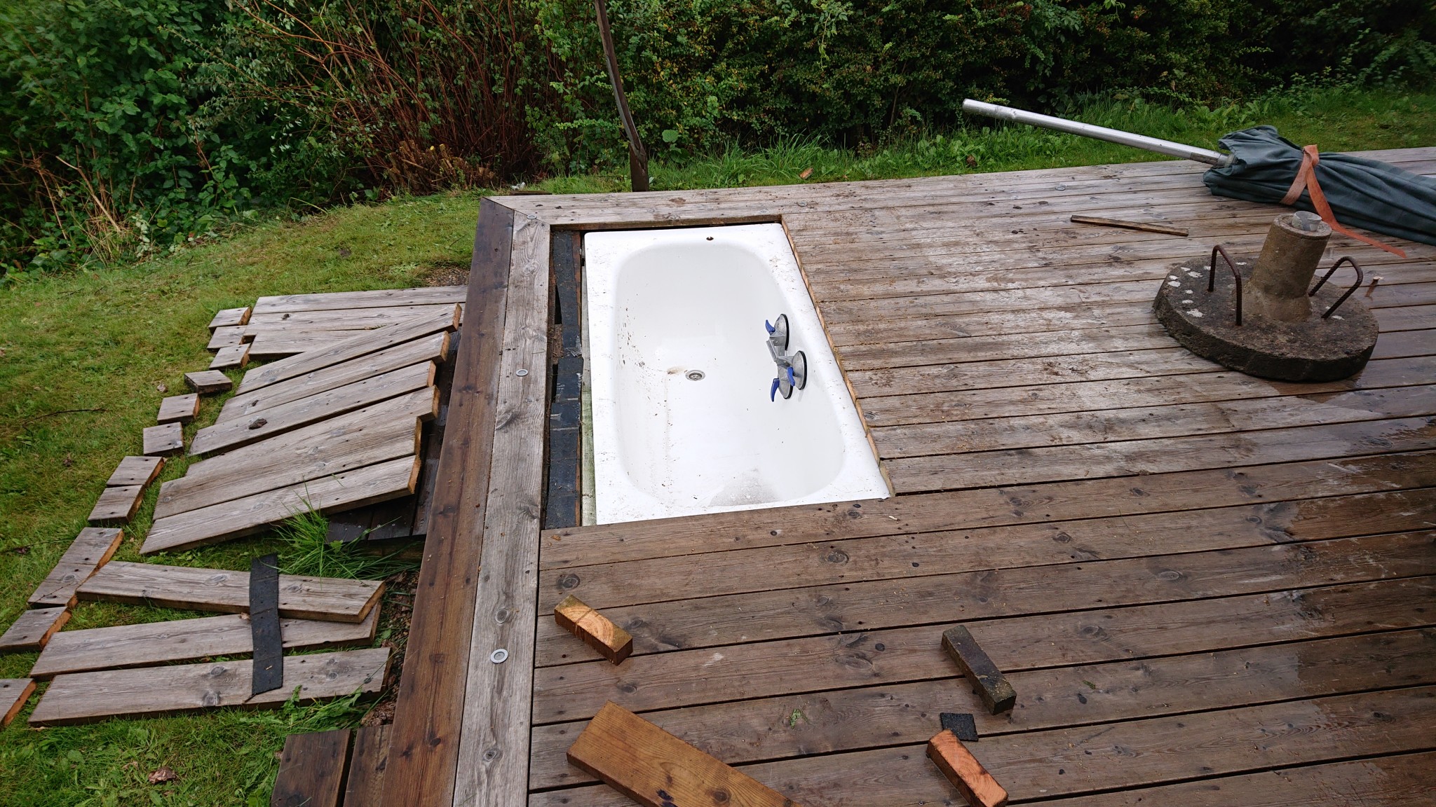 Utebadkar, budgetlösning | Byggahus.se