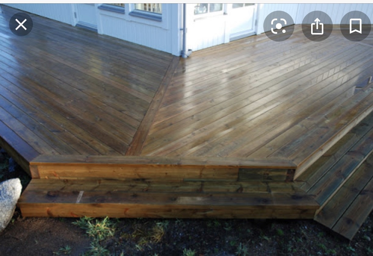 Tips på längdriktning trall på L-formad altan (se bilder) | Byggahus.se