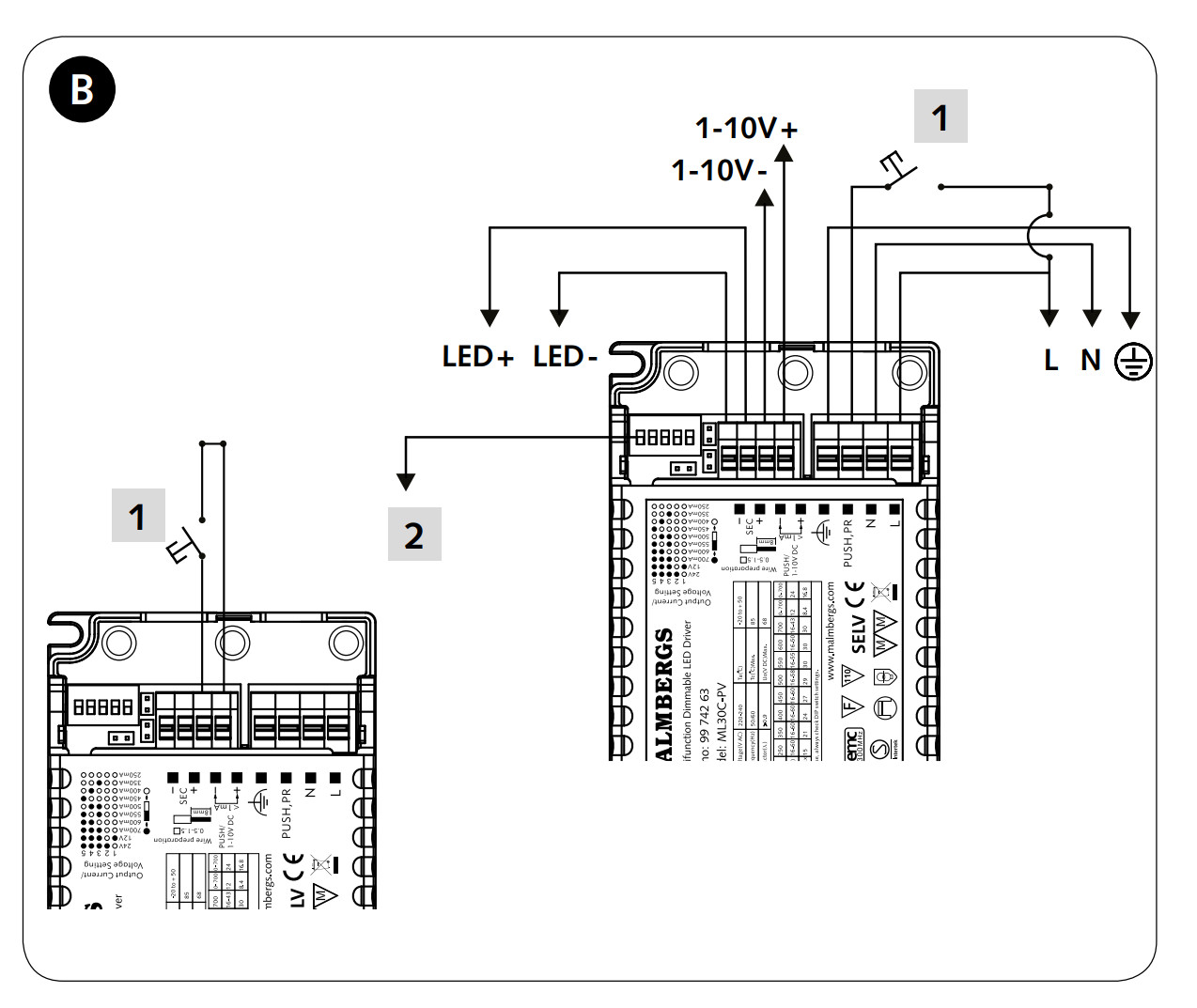 LED-driver och 1-10V-dimmer | Byggahus.se