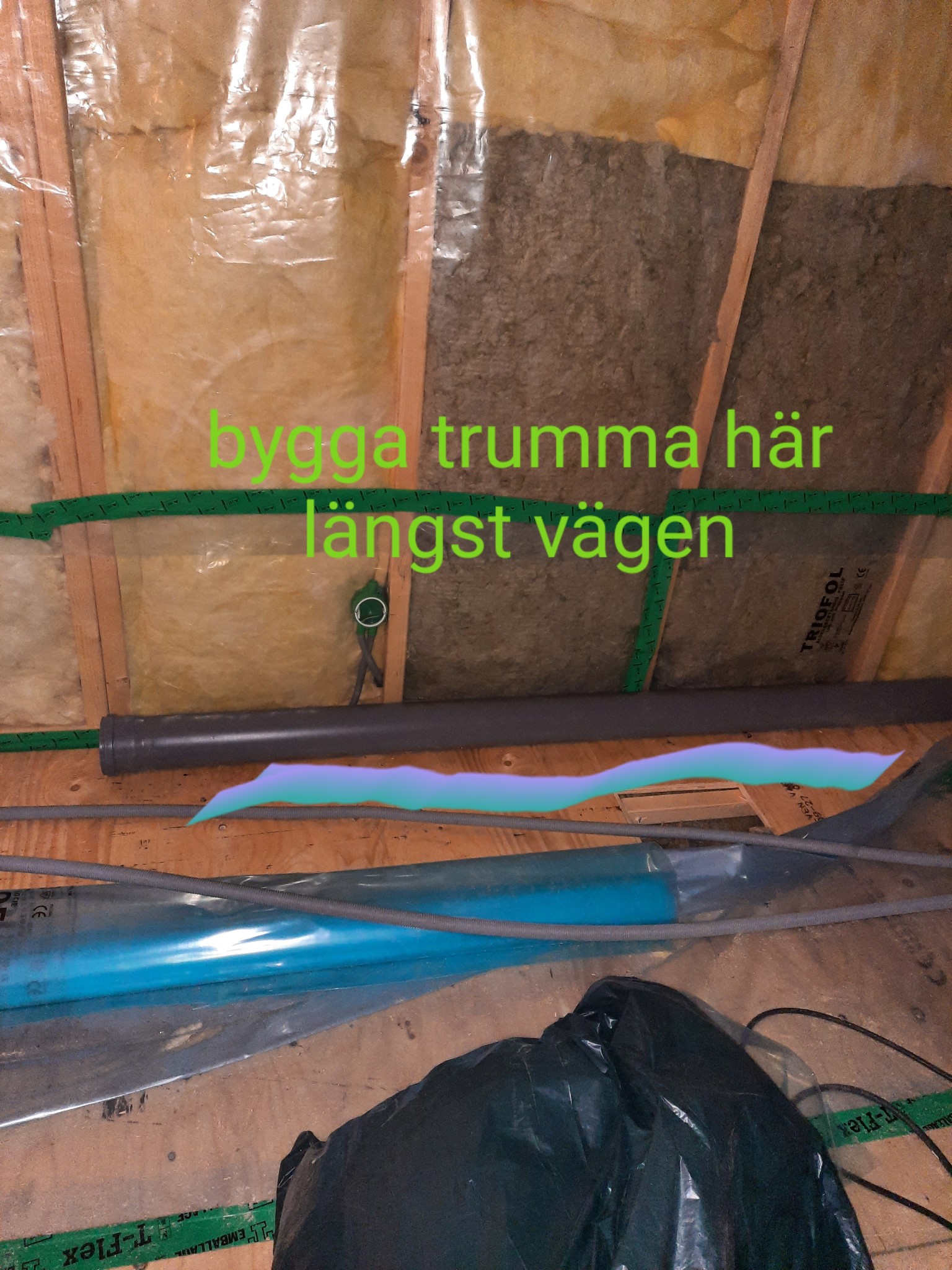 Bygga trumma runt rör | Byggahus.se