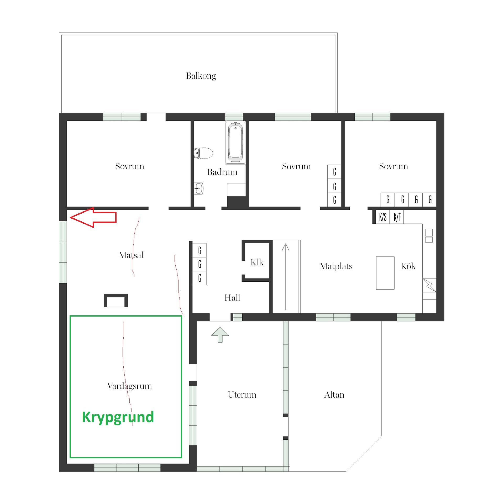 sprickor i vardagsrum golv | Byggahus.se