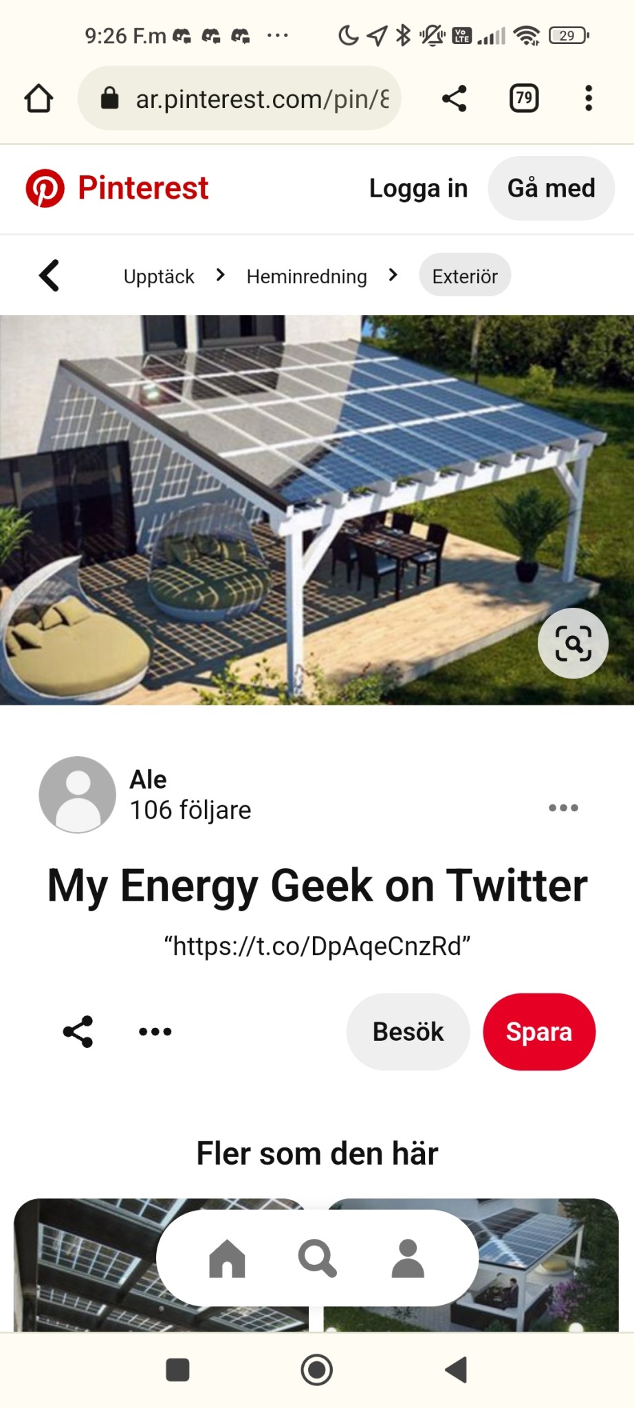 Solcell pergola | Byggahus.se
