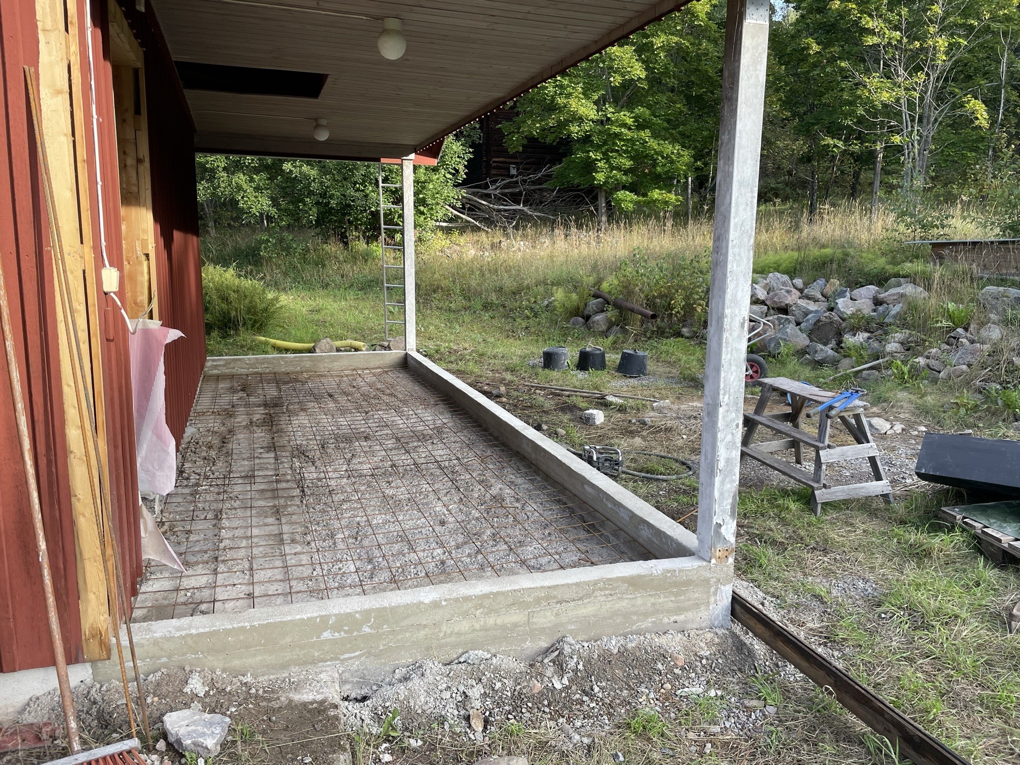 Gjuta på gammal betongplatta | Byggahus.se