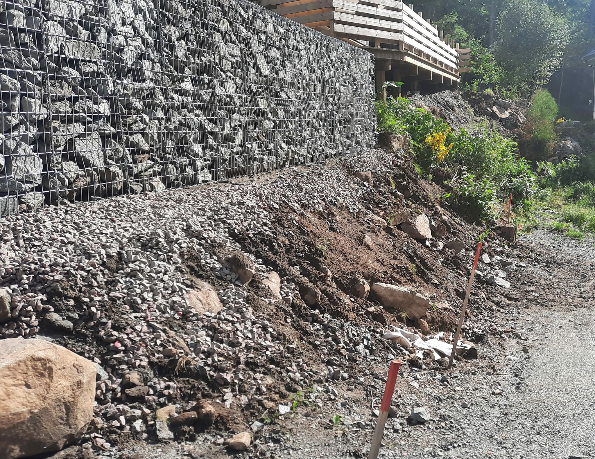 Spillvatten från grannens tomt, markarbete | Byggahus.se