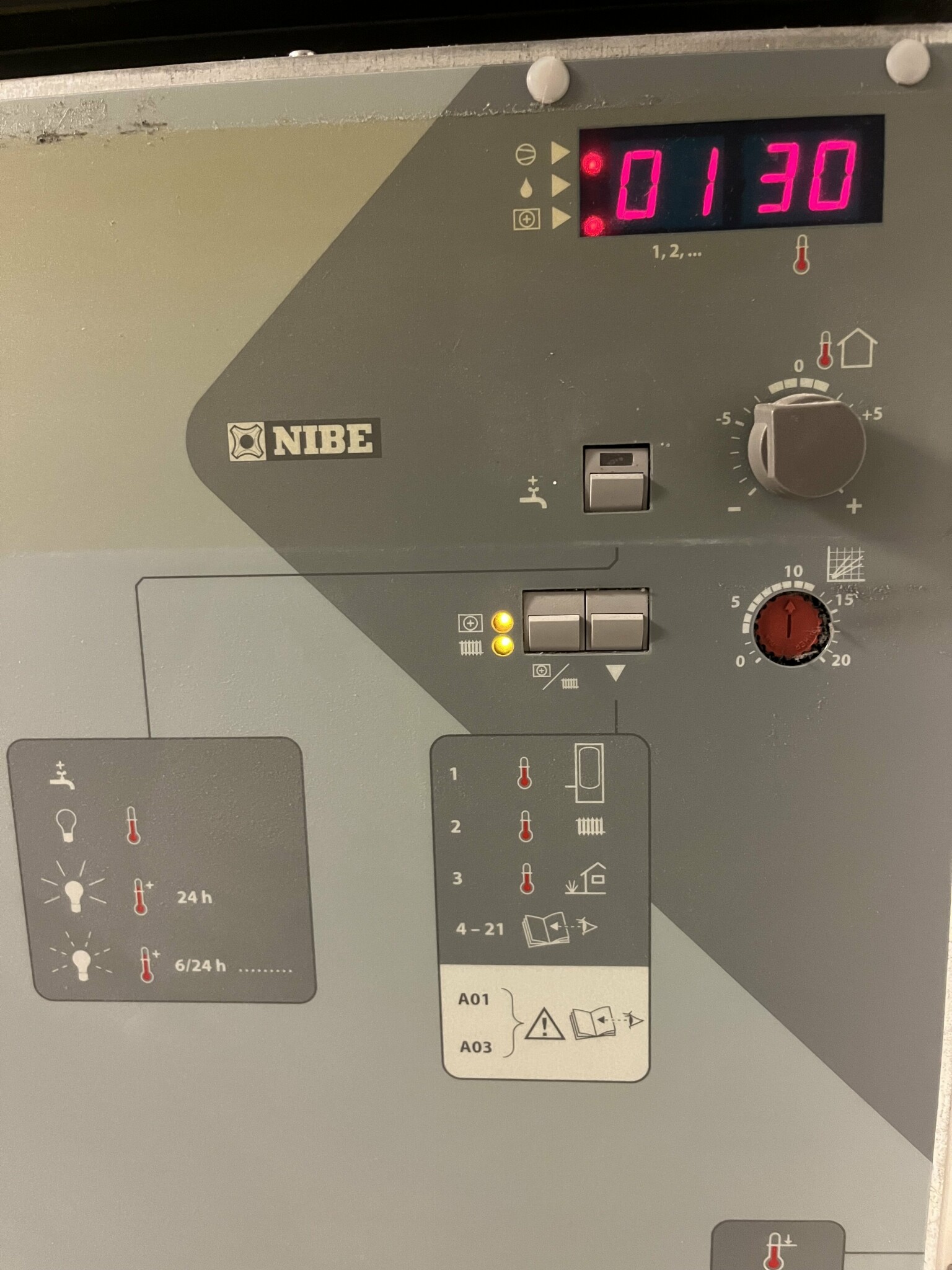 Display visar fel, och slocknar: Nibe Fighter 310p | Byggahus.se