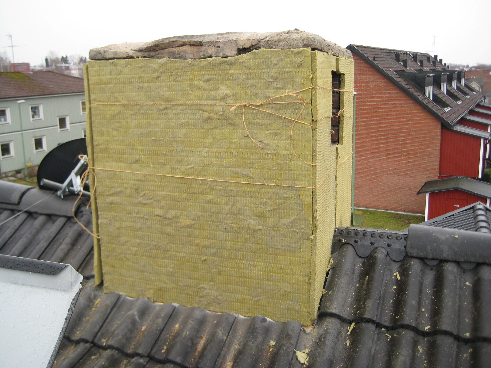 Har plåtat in murad skorsten - stor miss? | Byggahus.se