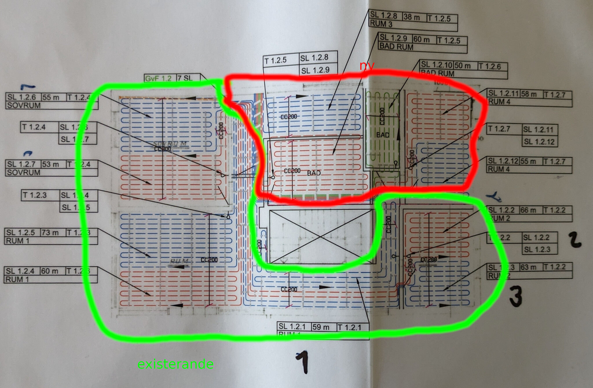 VVS har inte följt ritning för golvvärme | Byggahus.se