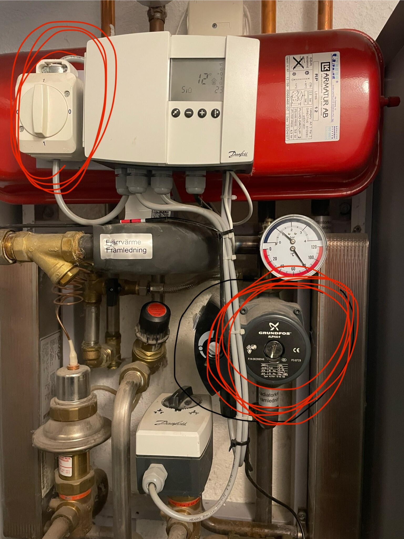 Lufta cirkulationspump grundfos alpha+ | Byggahus.se