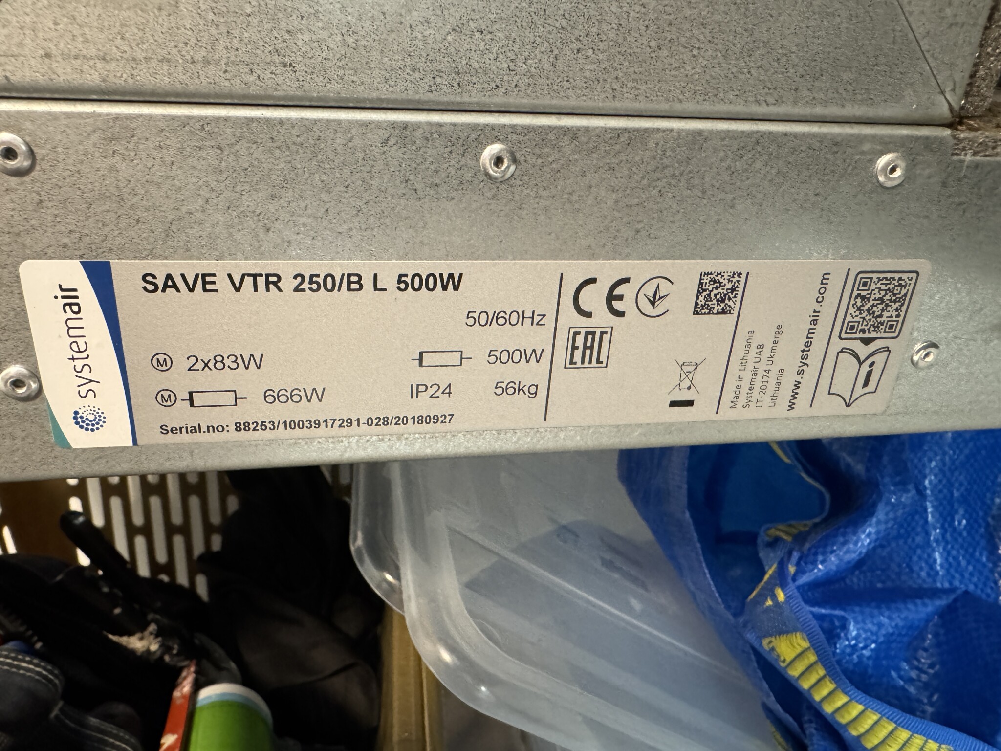 Systemair save 250/b inställningar | Byggahus.se