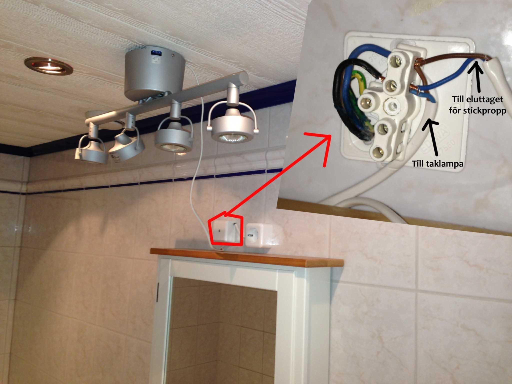 Ojordad elinstallation i badrum | Byggahus.se