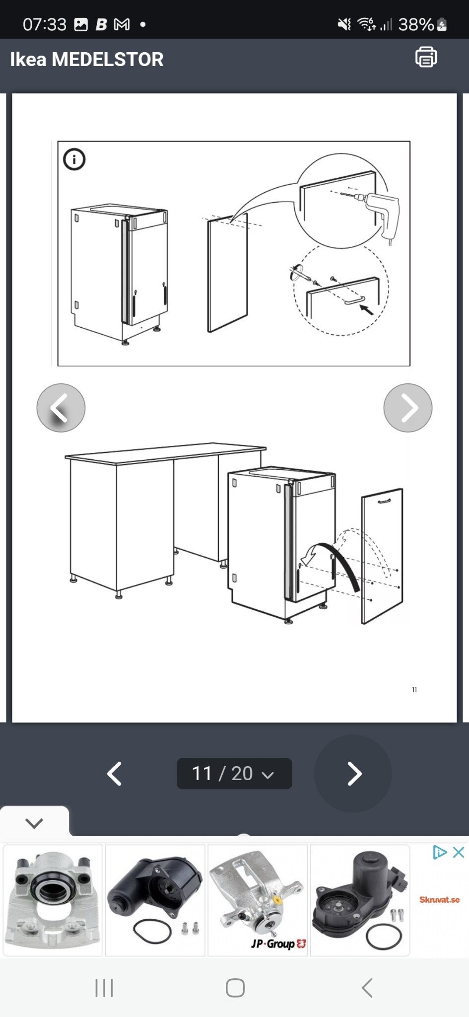 Hur sätter man fast lucka på medelstor diskmaskin IKEA? | Byggahus.se