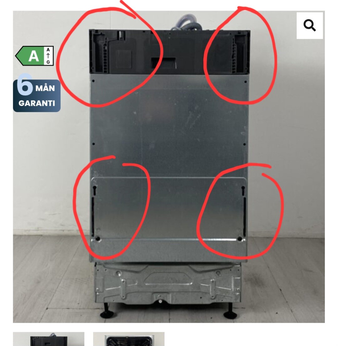 Hur sätter man fast lucka på medelstor diskmaskin IKEA? | Byggahus.se