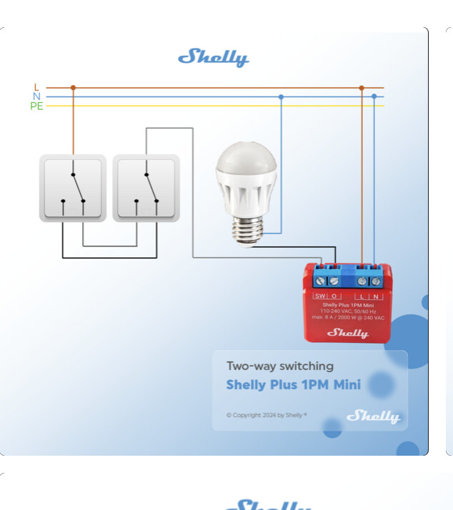 Hur kopplar man in Shelly Plus 1PM i sparkoppling? | Byggahus.se