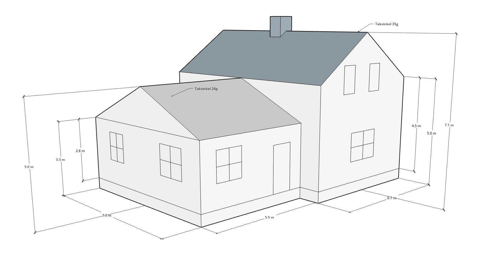 Skiss bygga ut huset, ser detta helt galet ut? | Byggahus.se