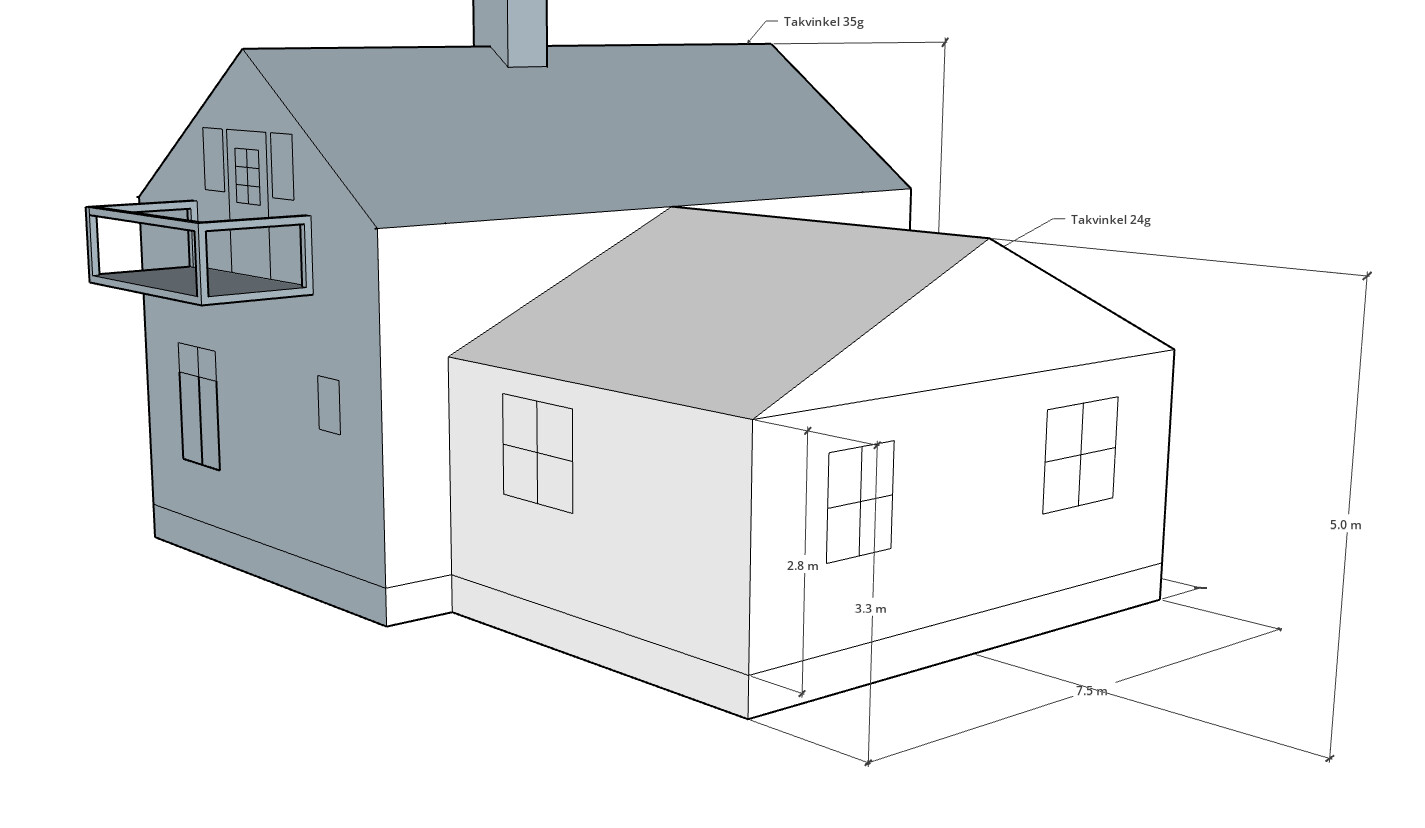 Skiss bygga ut huset, ser detta helt galet ut? | Byggahus.se
