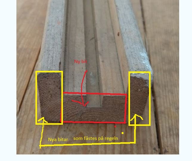 vad heter den? U-formad kantbit för öppning i vägg av spont/panel ...