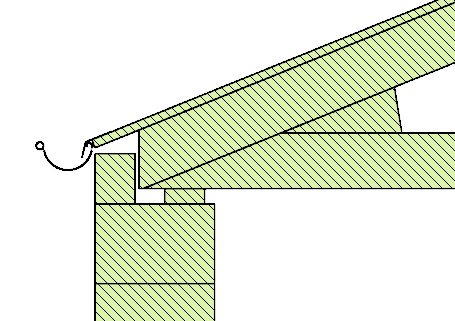 Konstruktion av takfot utan taksprång för lättbetongsvägg | Byggahus.se