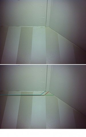 How to install cornice against a sloped ceiling? | Byggahus.se